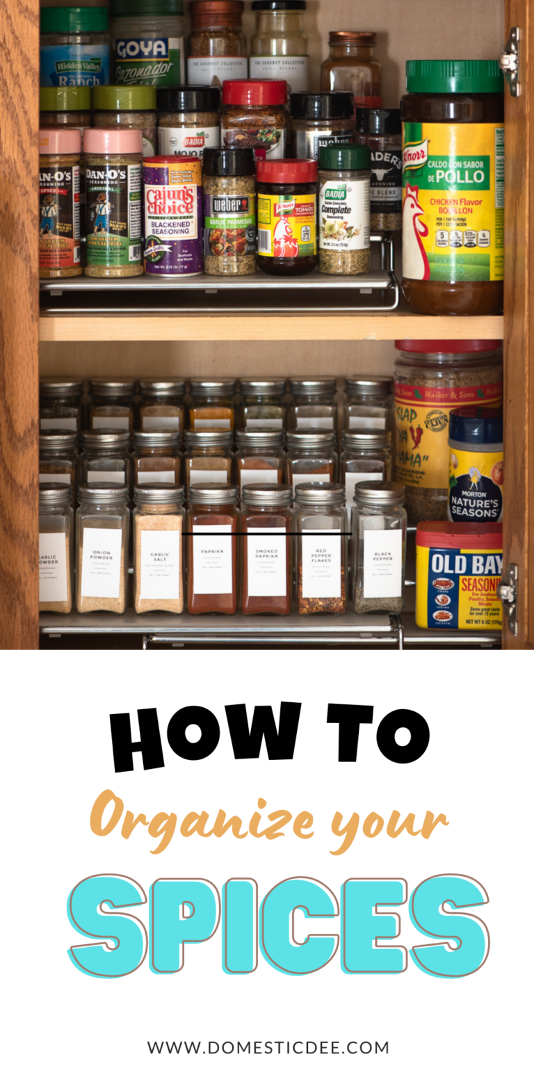 How to Organize Your Spice Cabinet the Easy Way – Domestic Dee
